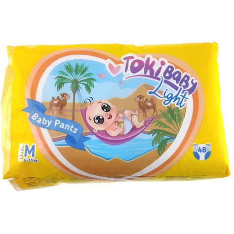 Подгузники-трусики детские TokiBaby Light, размер: M (6-11кг), 48шт ...