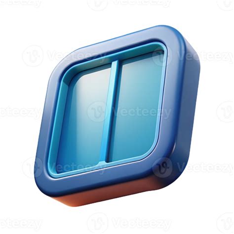 Picturesque Iconic Concept Art Style Isolated Cutout Of A Single Shape Shifting Smart Glass