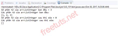 ArrayList Trong Java Freetuts