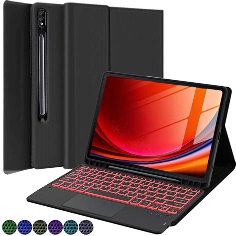 Keyboard Case For Samsung Galaxy Tab S Plus Colors Backlit Smart Trackpad Wireless
