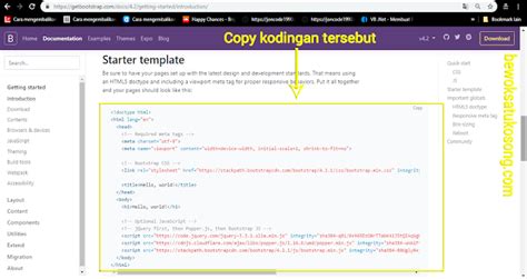 cara install bootstrap 4 part 1 tutorial programming and digital marketing
