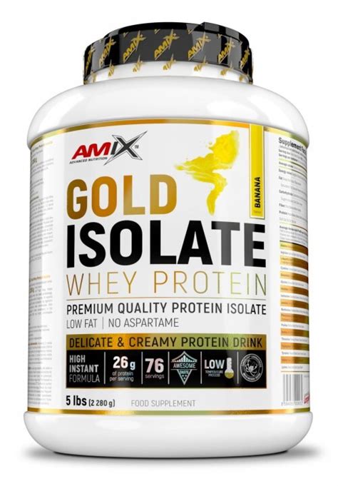 Протеин Amix Nutrition Gold Whey Protein Isolate Banana, 2280 г ...