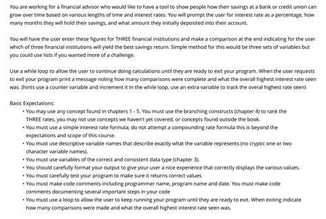 You Are Working For A Financial Advisor Who Would Like To Have A Tool To Show People How Their