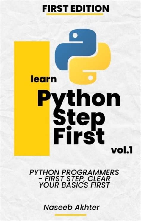 Python Step First First Step Of Python Program Python Book For
