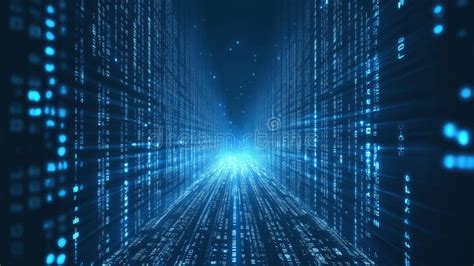 minimalistic abstract binary code background for business presentation slides generative ai