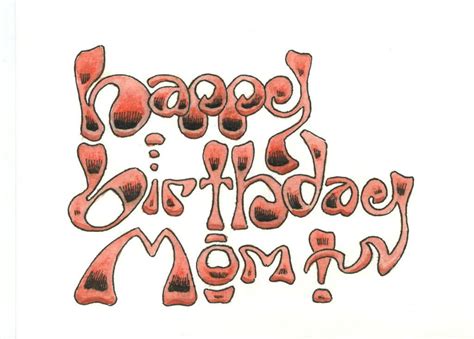 Birthday Drawing Ideas For Mom
