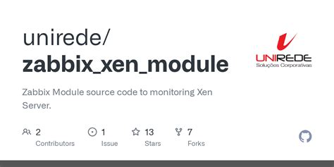 Github Unirede Zabbix Xen Module Zabbix Module Source Code To