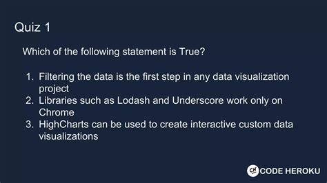 Introduction To Data Visualization Part 2 Code Heroku Ppt