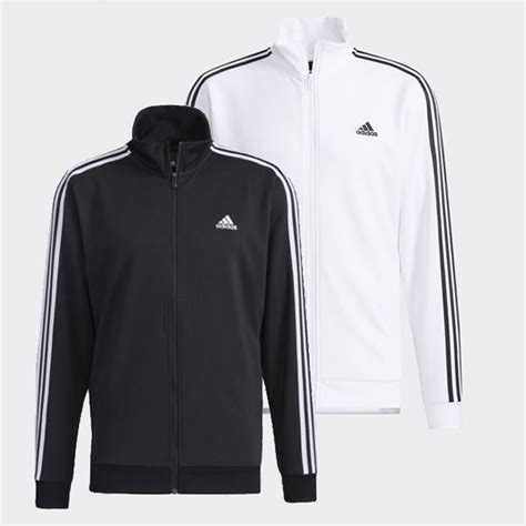 아디다스 아디다스 저지 화이트 블랙 자켓 져지 삼선저지 트랙탑 위시버킷