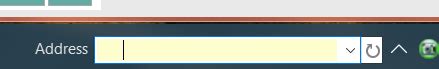 Address Toolbar In Taskbar Strange Behaviour After Update To 1809 Windows 10 Forums