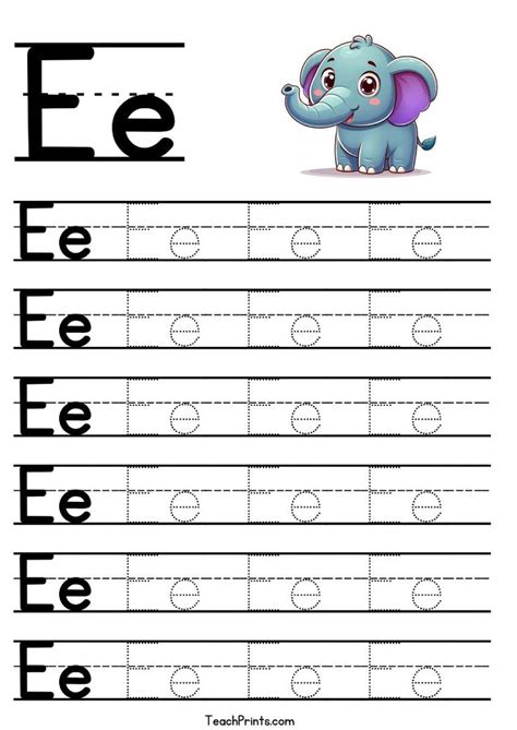 ️ Free Letter E Tracing Printable Tracing Worksheets Tracing
