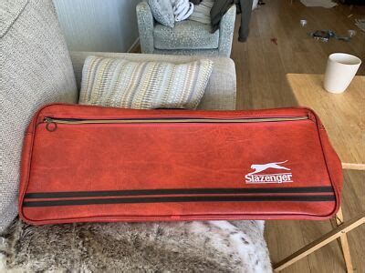 Slazenger Racquet Racket Bag Vinyl Vintage Retro Tennis Squash 6070s