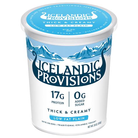 Save On Icelandic Provisions Thick And Creamy Low Fat Plain Skyr Yogurt