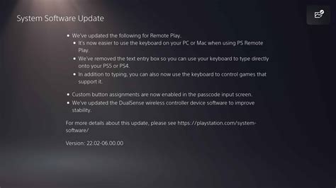 Ps5 Update 22 02 06 00 00 42 Released For New Features This September 7