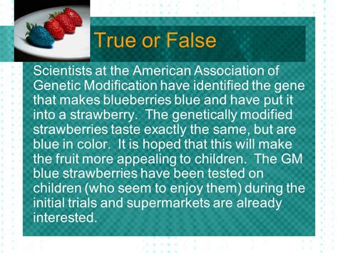 Blue Strawberry Genetically Modified