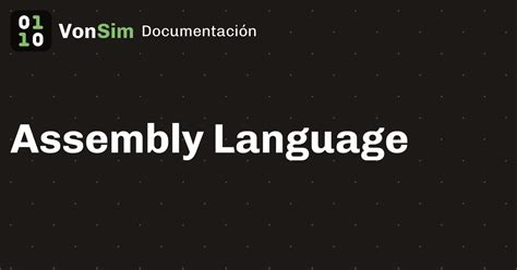 Assembly Language Vonsim