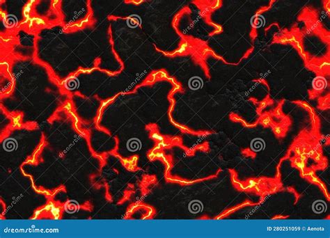 continuous pattern with hot lava stock illustration illustration of