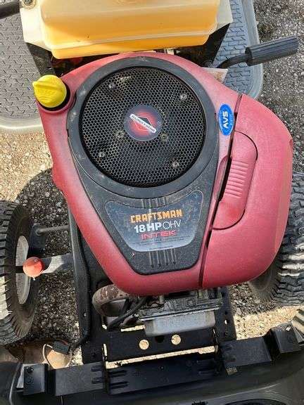 Craftsman riding lawn tractor with 18 HP OHV Briggs and Stratton engine, hydrostatic drive, new ...