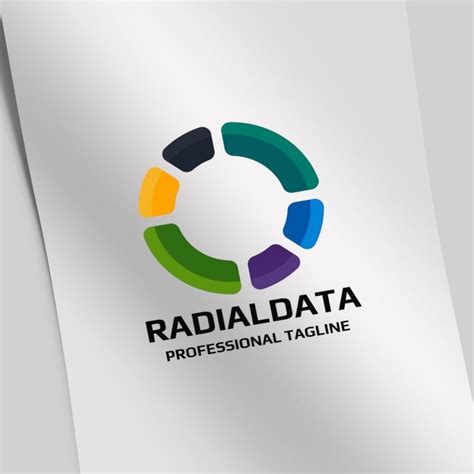 radial data logo template
