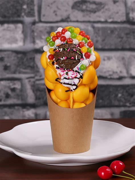 가짜 식품 모델 와플 메이커 시뮬레이션 홍콩 버블 퍼프 와플 창 디저트 디스플레이 무료 배송와플 메이커 Aliexpress