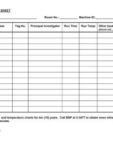 Office Key Log Template