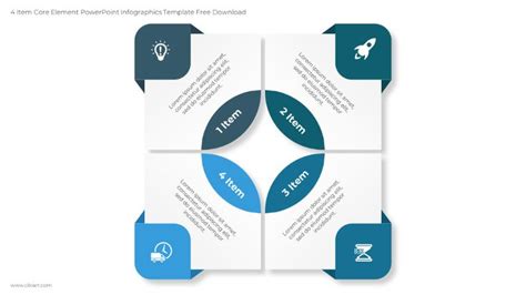 Four Element Core Infographics Template