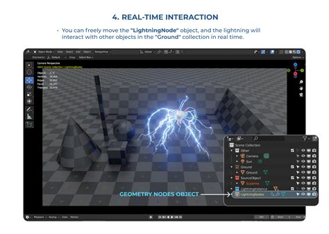Lightning Electric Generator Procedural Geometry Nodes Blender Market