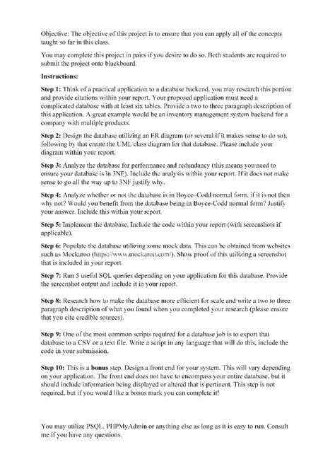 Objective The Objective Of This Project Is To Ensure