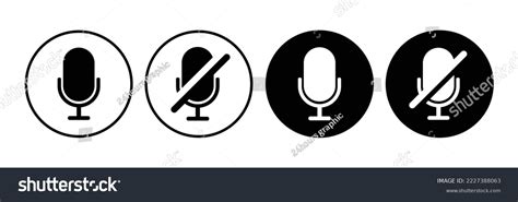 Microphone Icon Web Icons Signs Web Stock Vector Royalty Free 2227388063 Shutterstock