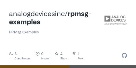Github Analogdevicesincrpmsg Examples Rpmsg Examples Github Analogdevicesincrpmsg Examples Rpmsg Examples