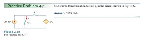 Use Source Transformation To Find I X In The Circuit