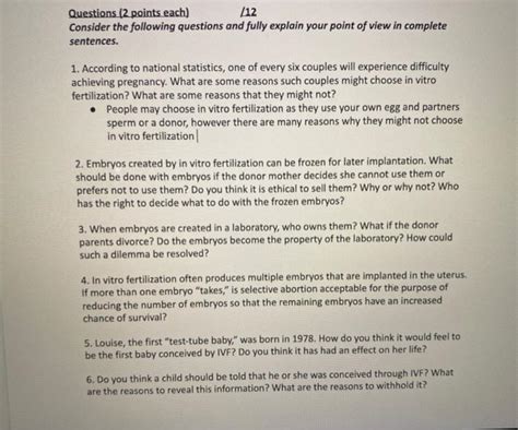 Solved Questions Points Each Consider The Following Chegg Com