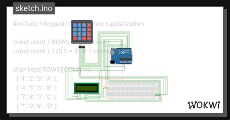 Keypad Lcd Wokwi Esp32 Stm32 Arduino Simulator