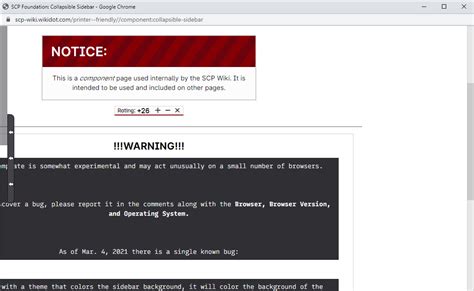 Printer Friendly Mode Glitch · Issue 126 · Nu Scpthemeblack