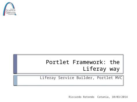 Pptx Portlet Framework The Liferay Way Dokumentips