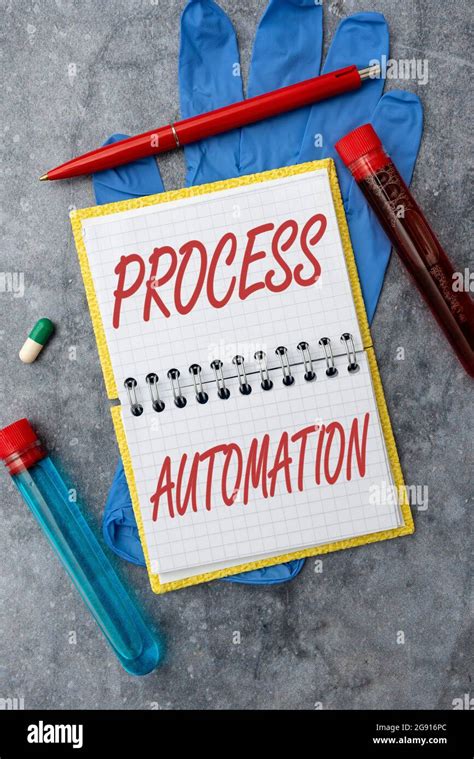 Conceptual Display Process Automation Business Concept The Use Of Digital Technology To Perform