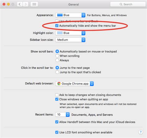 How To Auto Hide Menu Bar In Mac Os X El Capitan