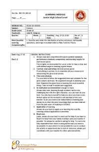 MODULES FOR GRADE 10 SCIENCE Docsity