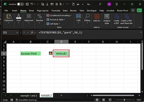 Advanced Excel Textbefore Function