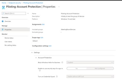 Utilize Intune Endpoint Security Policies For Account Protection In Windows Devices Ezcloudinfo