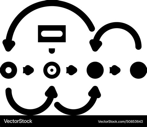 Design Thinking Ux Ui Glyph Icon Royalty Free Vector Image