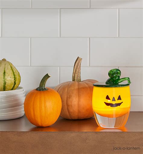 Green Seasonal Snuffer Green Hand Blown Glass Pumpkin Seasonal