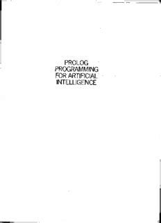 PROLOG Programming For Artificial Intelligence International Computer Science Series PDF