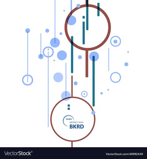 Dynamic Diagonal Lines And Circles On White Vector Image