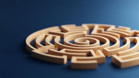 Circular Digital Labyrinth With Glowing Metallic Finish Symbolizing Ai