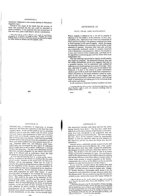 Appendix Ii Pdf Tragedy Psychological Concepts