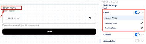 Week Field Setup In Bit Form Bit Form