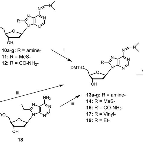 Synthesis Of Phosphoramidite Building Blocks 20 A G 21 22 23 And Download Scientific Diagram
