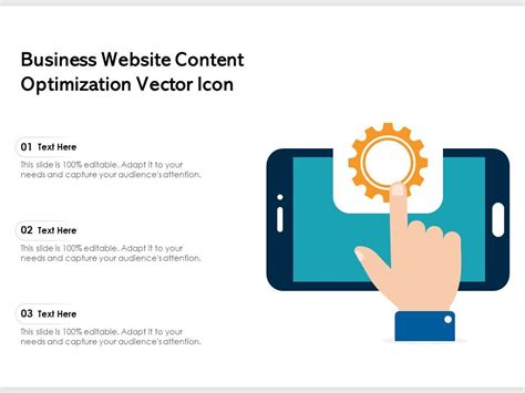 Business Website Content Optimization Vector Icon Ppt Powerpoint