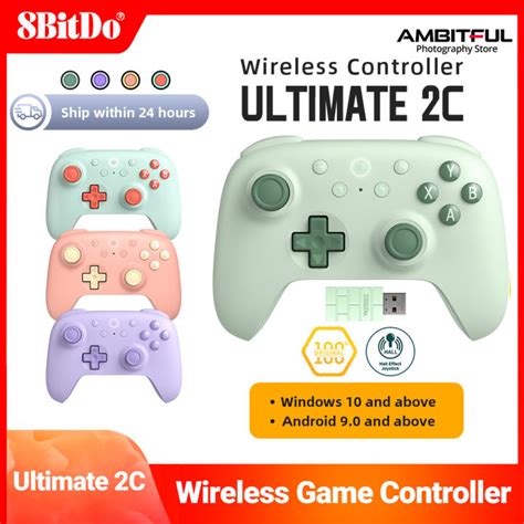 8bitdo Ultimate 2c Wireless Controller Hall Effect Joystick Bluetooth